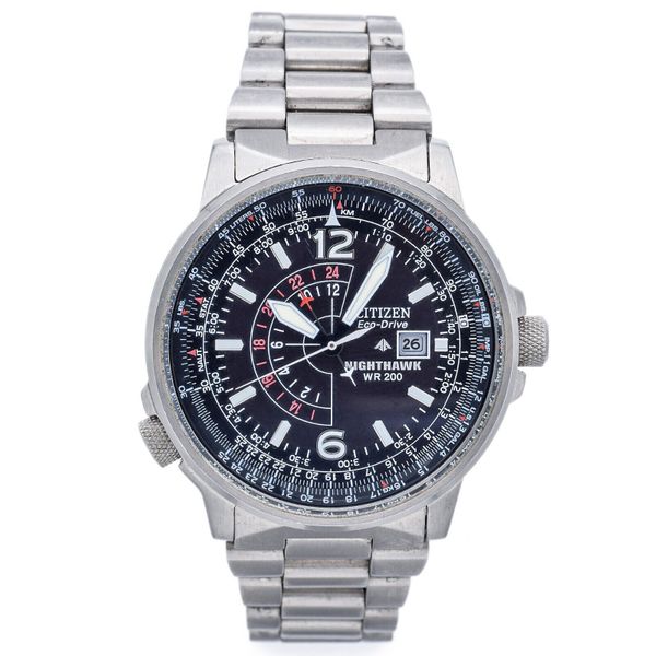 Citizen Nighthawk Eco-Drive Pilot B877-S015693 Men's Quartz Watch ...