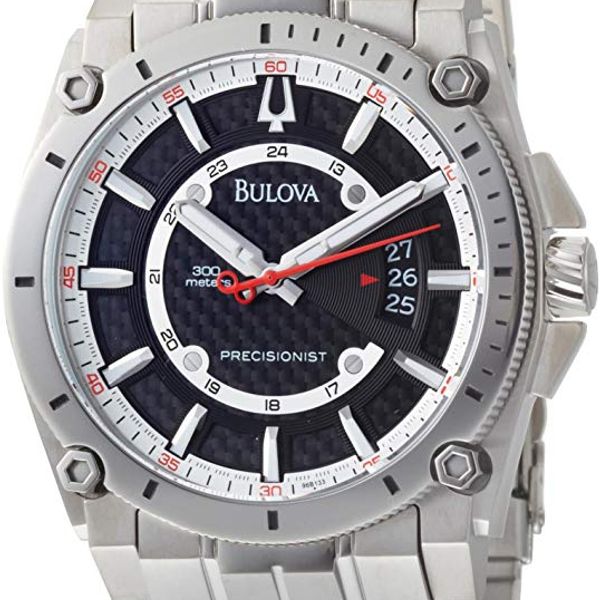 Bulova Bulova Men's 96B133 Precisionist Champlan Black Dial Titanium ...