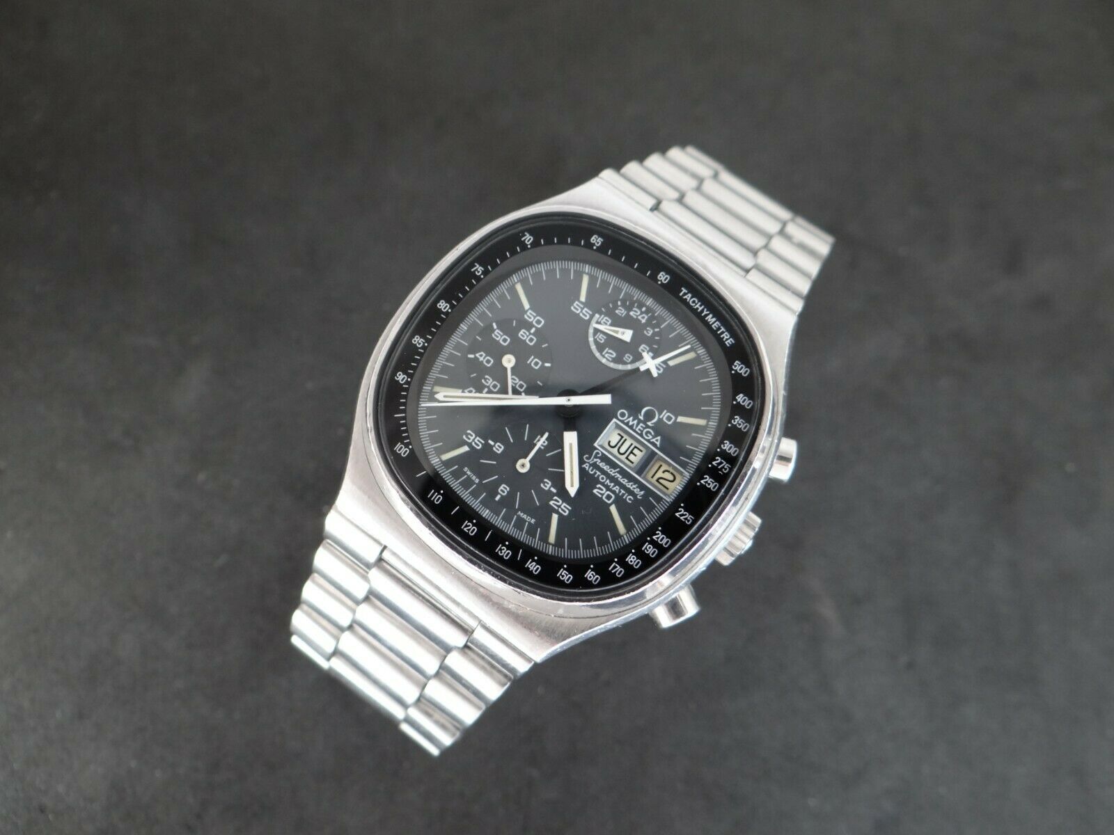 VINTAGE OMEGA SPEEDMASTER TV SCREEN CHRONOGRAPH AUTOMATIC CAL 1045 REF ...