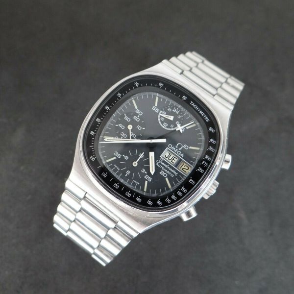VINTAGE OMEGA SPEEDMASTER TV SCREEN CHRONOGRAPH AUTOMATIC CAL 1045 REF ...