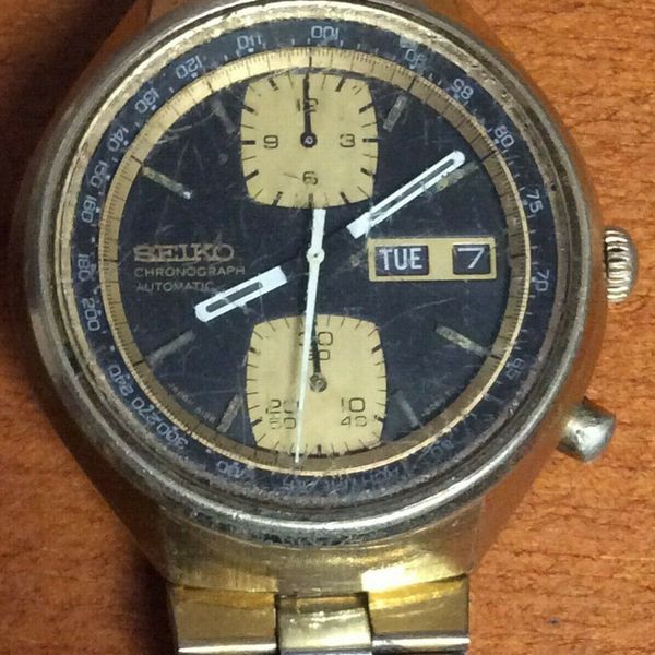 Seiko 6138-8030 Automatic John Player Chronograph Watch for parts or ...