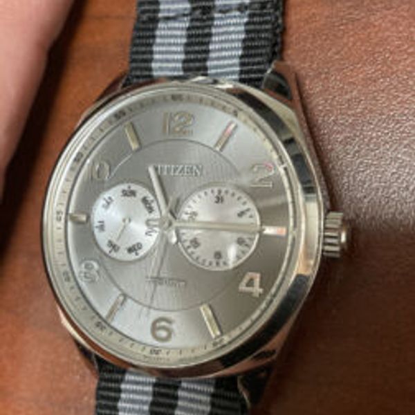 CITIZEN 8635-S084920 Solar Eco-Drive Day Date Men's Watch Excellent ...