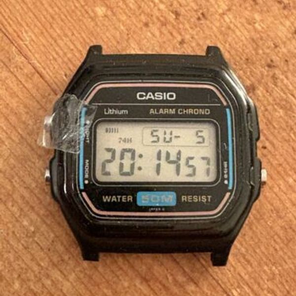 Vintage Casio W-64 Module 590 Men's Digital wrist watch for Spares Or ...
