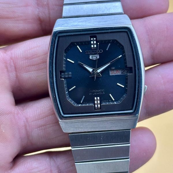 Vintage Seiko 5 Automatic Mens 21 Jewels Watch | WatchCharts Marketplace