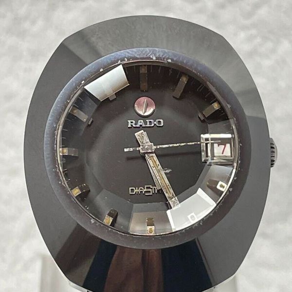 Rado Diaster Watch Automatic 35mm Men's Black Dial Swiss Made Tonneau ...