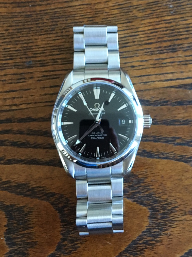 Omega Aqua Terra 2500 36mm SERVICED BY OMEGA (2504.50) | WatchCharts ...