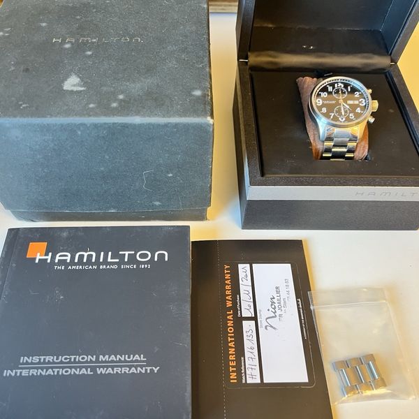 Hamilton Khaki Officer Automatic Chronograph H717160 Valjoux 7750 ...