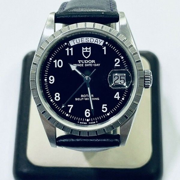 Tudor 76210 Prince Date Day Rotor Self-Winding Black Dial 36mm Men's ...