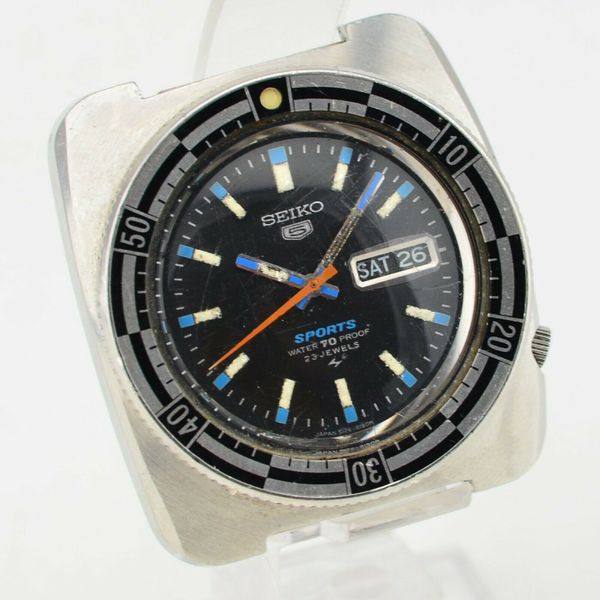 1969 Vintage Seiko 5 Sports Rally Diver JDM Checked Bezel Watch 5126-8130 H220 | WatchCharts ...