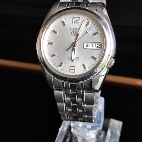 SEIKO 5 EXPLORER SNK385K1 Automatic Day/Date Men's Watch 7S26-01V0 ...