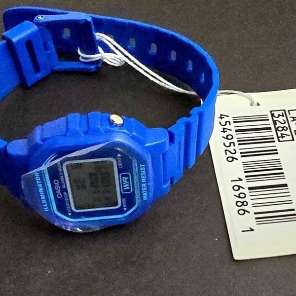 Casio LA20WH Womenâ s Digital Watch Blue Water Resistant | WatchCharts ...