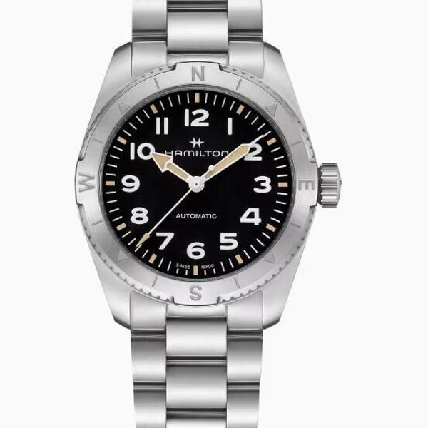 New Hamilton Khaki Field Expedition Auto 37 Black Dial Watch H70225130 ...