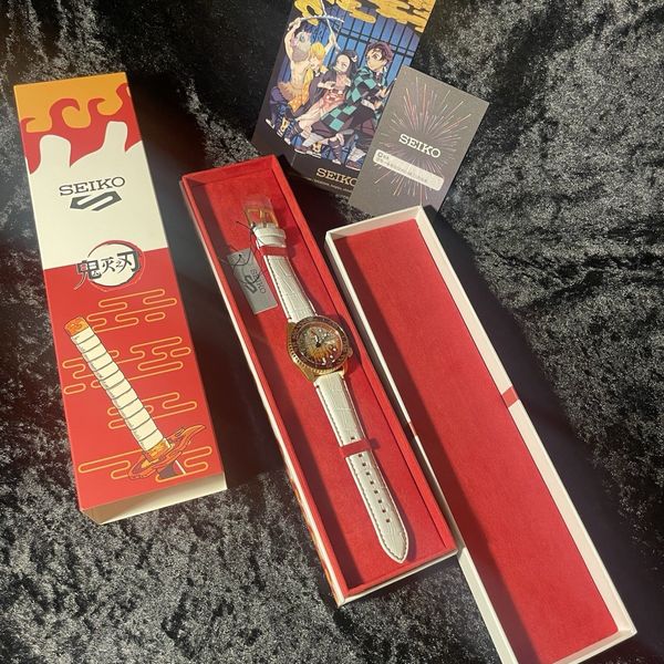 Rengoku Seiko 5 - Demon Slayer SRPJ28K1 4R36 Auto Watch Limited 500pcs ...