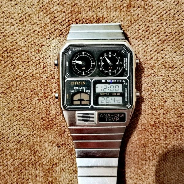 CITIZEN ANA-DIGI TEMP 8988-S073049 VINTAGE MEN'S WATCH | WatchCharts ...