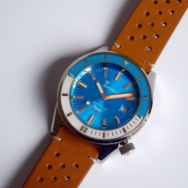SQUALE SQUALEMATIC 60 ATMOS Blue/White Limited Edition ! | WatchCharts ...
