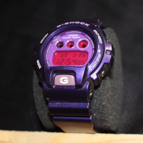 New Casio G-Shock DW6900CC (1289) Purple Men's Watch Rare Color Crazy ...