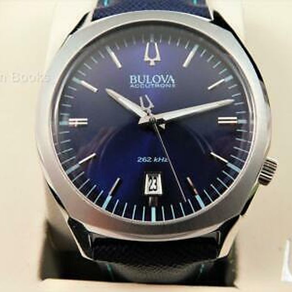 Working Mans Watch Bulova Accutron II 262Khz Quartz Wristwatch 96b212 ...