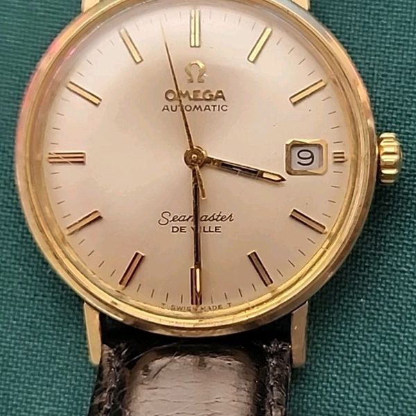 Vintage 14K Gold Filled Omega Automatic Seamaster De Ville Unishell-Men ...