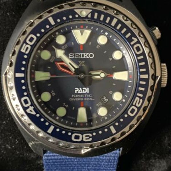 Seiko SUN065 Special Edition PADI Kinetic GMT Diver Watch | WatchCharts