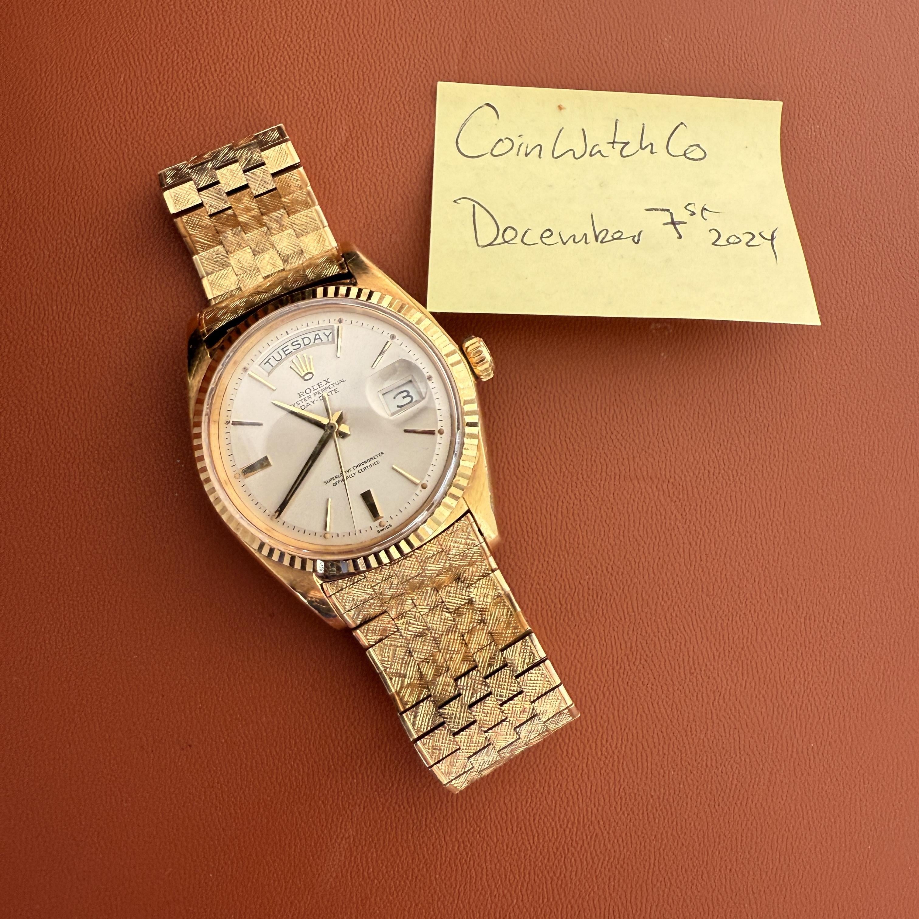 [WTS] 1963 Rolex President Gold 1803 Florentine Brick Bracelet ...