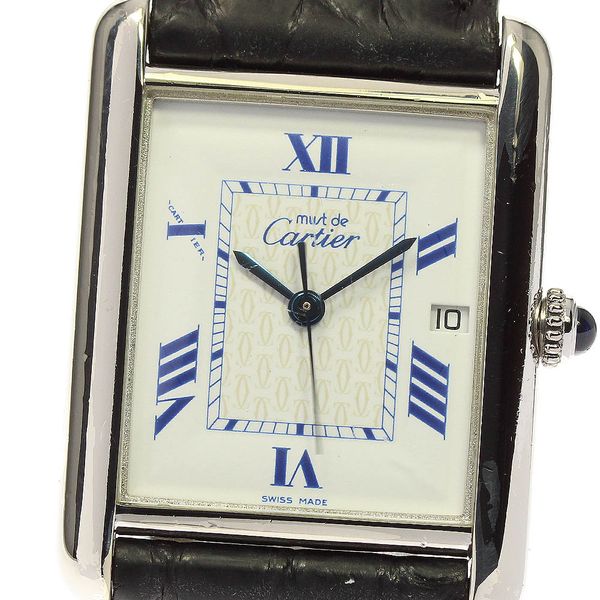 [CARTIER] Cartier Must Tank Date W1014154 Quartz Men [Used ...