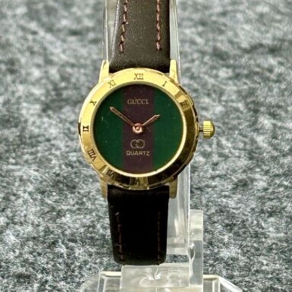 gucci 3000l Ladies Gold Wristwatch With New Leather Strap | WatchCharts ...