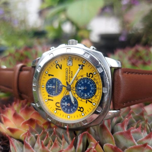 Seiko Men's Watch Chronograph - Quartz - New Battery Date Ref. V657 ...