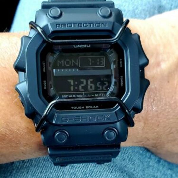 Casio G-Shock Tough Solar Black Out KING with Bull Bars GX56BB-1 ...