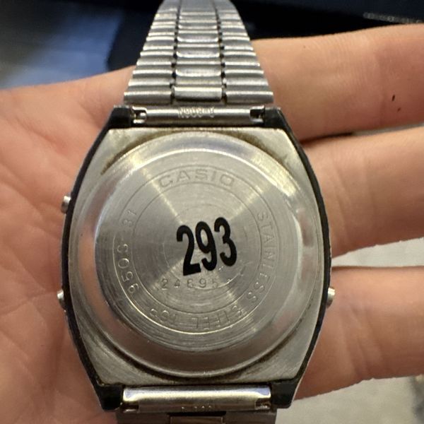 vintage casio chronograph lithium watch, new battery required ...