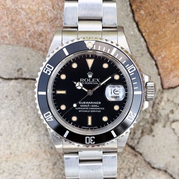 1988 Rolex Submariner Date ref. 168000 “Triple 0, Vivid Patina ...