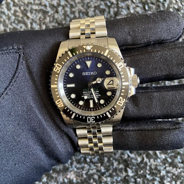 Seiko Mod Custom Deepsea Sea-Dweller NH35 Automatic Movement Watch Open ...