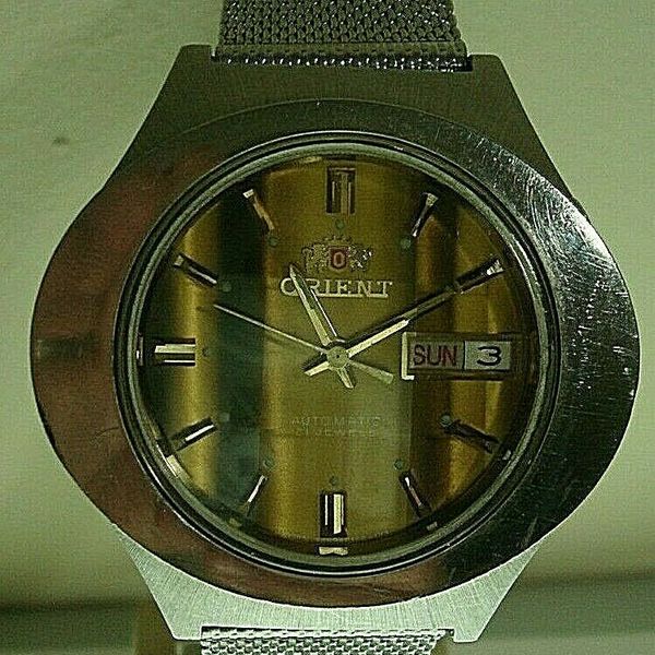 VINTAGE ULTRA RARE ORIENT AUTOMATIC G469616-6APTA WATCH WITH TIGERS EYE ...