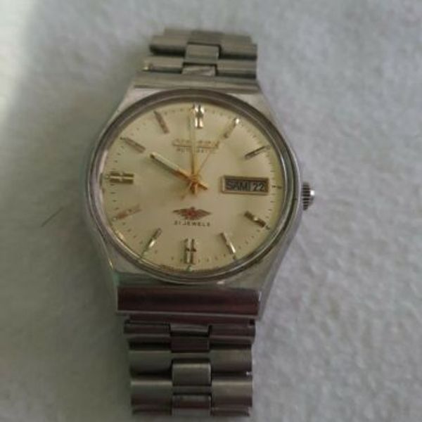 Mens Citizen Automatic 21 Jewel Day-Date Watch 4-280041KT 51-8093 | WatchCharts Marketplace