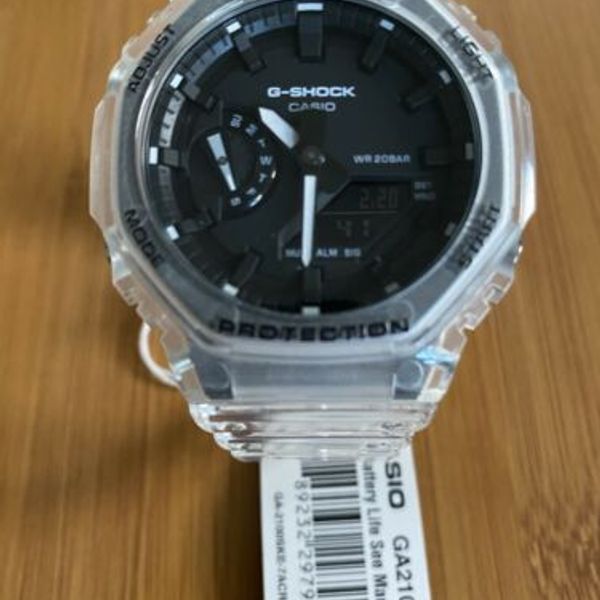 Casio G-Shock GA2100SKE-7A Clear Transparent Skeleton CasiOak ...