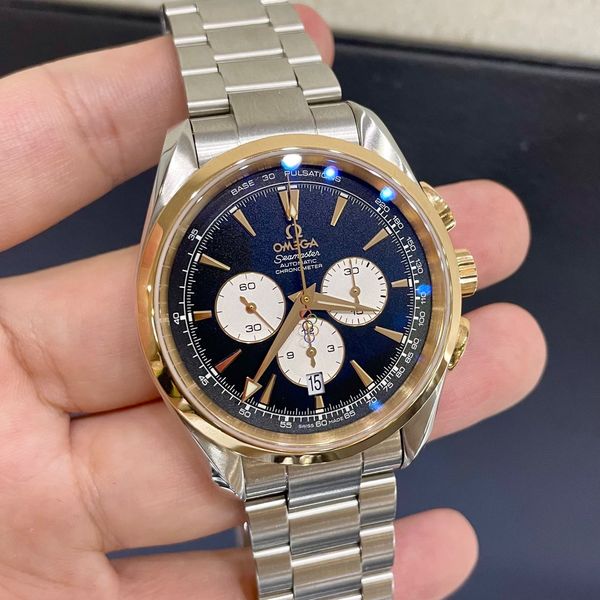 Omega 18k Rose Gold Bezel Seamaster Beijing 2008 Olympics Chronograph ...
