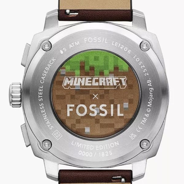 Minecraft x Fossil Grassblock Watch | WatchCharts Marketplace