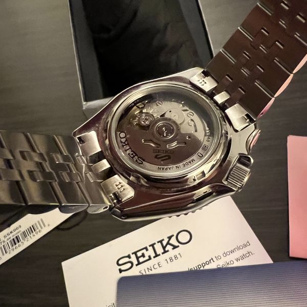 Seiko 5 GMT Blue Dial SSK003 [$250 USD] | WatchCharts Marketplace