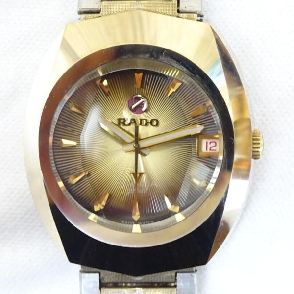 Rado Balboa Watch Automatic Men's Brown Dial Swiss Made Tonneau Vintage ...