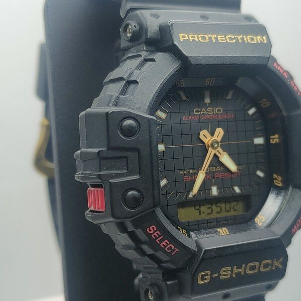 Casio G Shock AW-550-1E ANA-DIGI Vintage 380 Module (1992) Men Watch ...