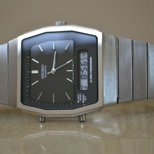 Super Rare Vintage Seiko H601-540A Alarm Chronograph Ana-Digi Men's Watch NEW!!! | WatchCharts ...