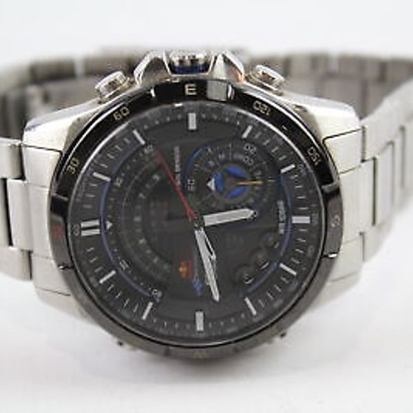 Mens Casio Ediface Red Bull Racing Ana-Digi Chronograph Watch Quartz ...