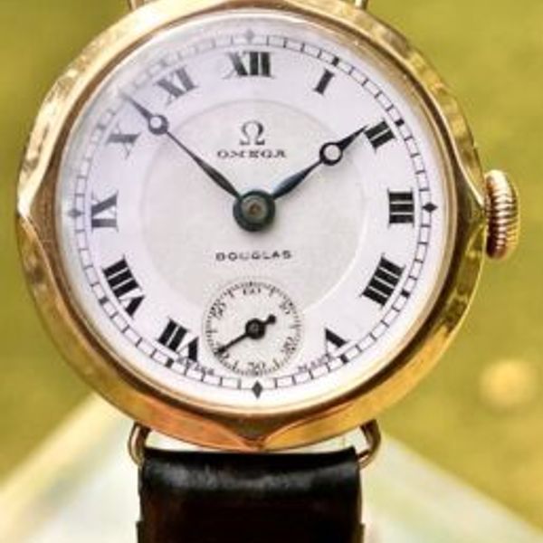 Omega ‘Douglas’ (Ireland) 1934 9K Gold Rare Dial Ladies Art Deco ...
