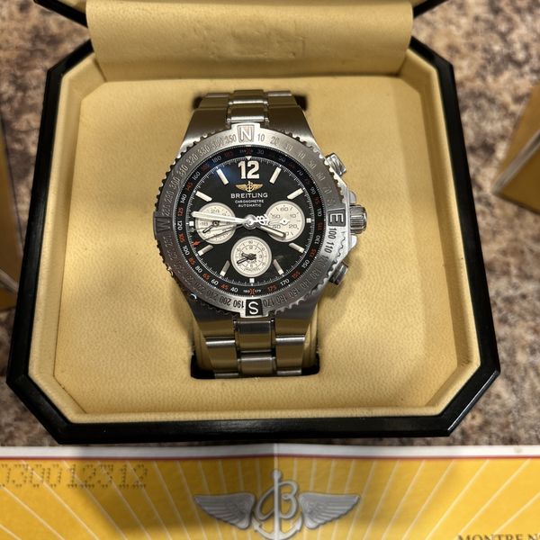 BREITLING HERCULES CHRONOMETRE WATCH A39363 FULL SET BOX & PAPERS MINTï ...