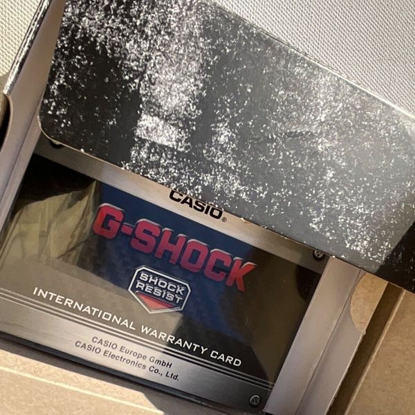 CASIO G SHOCK BOX COMPLETE WARRANTY CARD | WatchCharts Marketplace