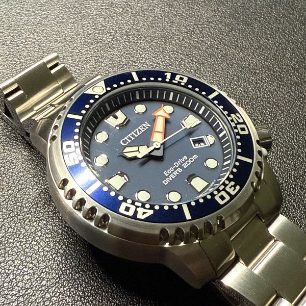 Citizen Promaster Diver Eco Drive Watch, Blue | WatchCharts Marketplace