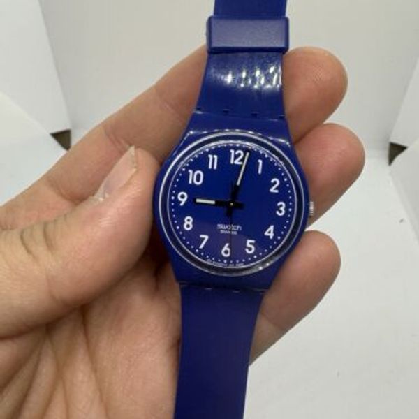 Swatch Blue Plastic Swiss Made AG 2009 New battery | WatchCharts ...