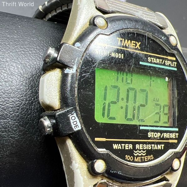 Timex 745 G9 Water Resistant Digital Wristwatch New Battery ...