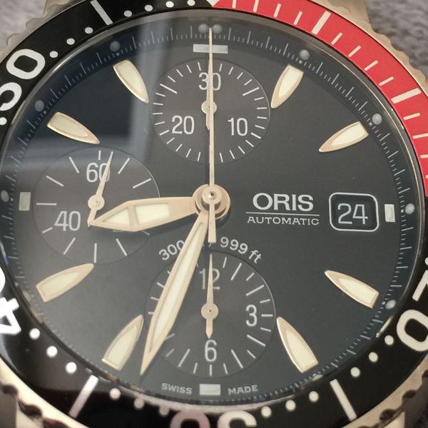 FS: SOLD Oris Diver TT1 Ti Chrono 300m + Titanium Bracelet. $1,300 NOW ...