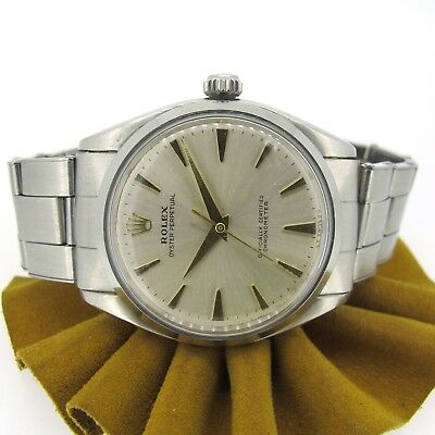 ROLEX 6565 Vintage Oyster Perpetual Stainless Steel Premium Watch 34MM ...