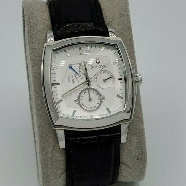 Bulova Men's Stainless Steel Wrist Watch With Day And Date C869719 ...